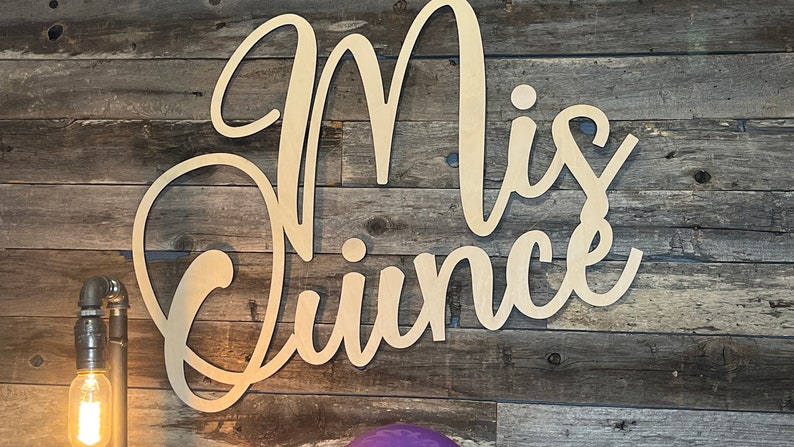 Mis Quince Wood Sign, Quinceanera Wood Party Sign - Etsy