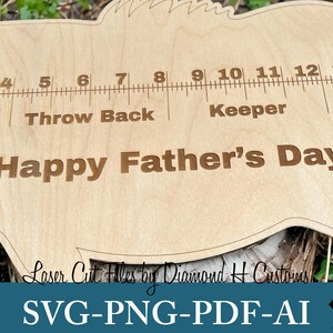 Fish Measure Sign SVG Fish Ruler Gift SVG Fish Measure Sign Svg Laser ...