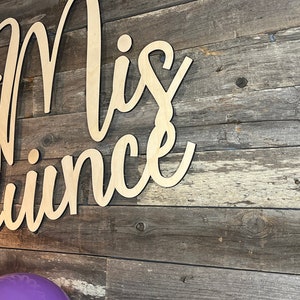 Mis Quince Wood Sign, Quinceanera Wood Party Sign - Etsy