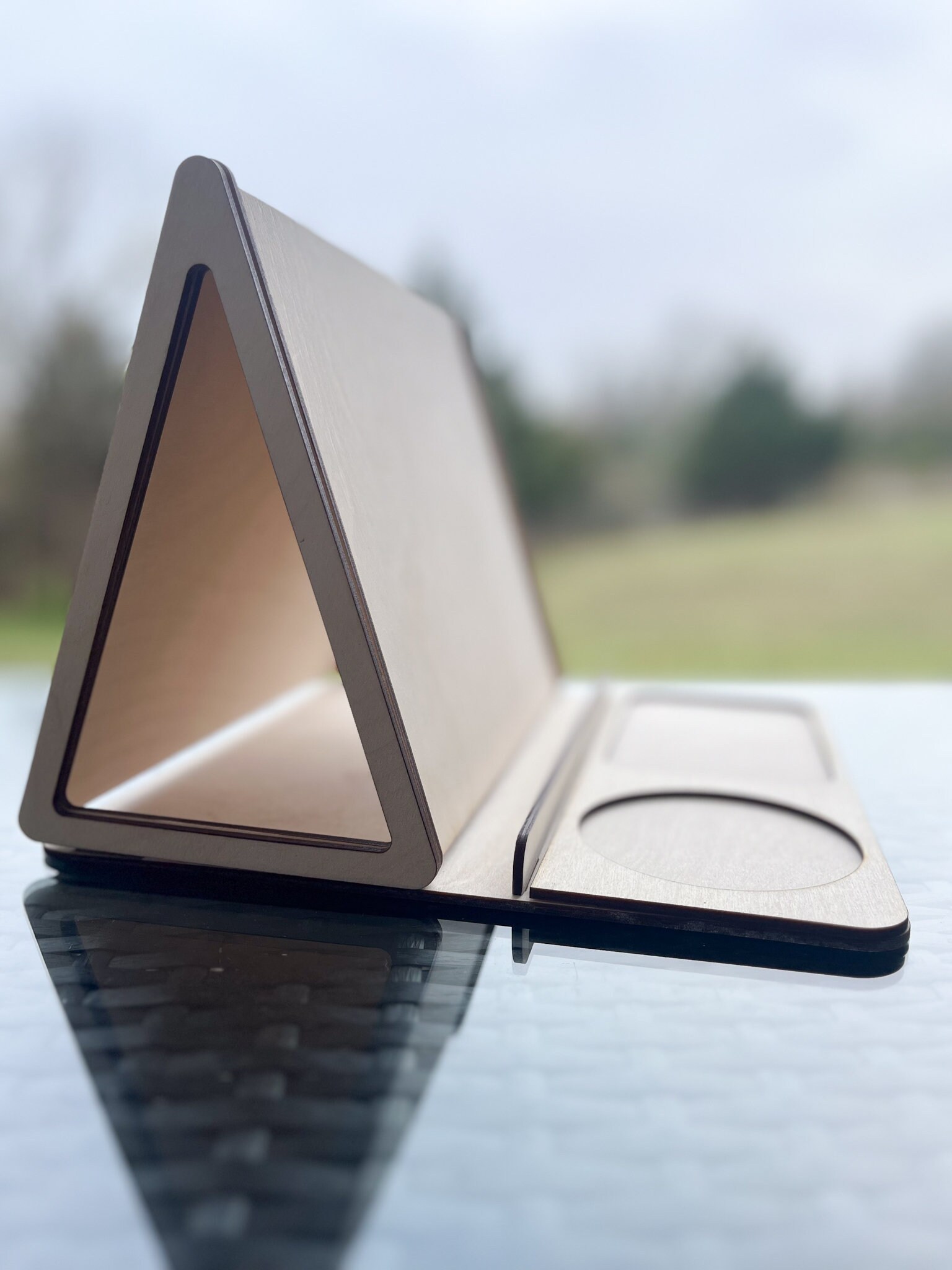 Book Stand Triangle Laser Cut File, Bookholder, Book Stand Display ...