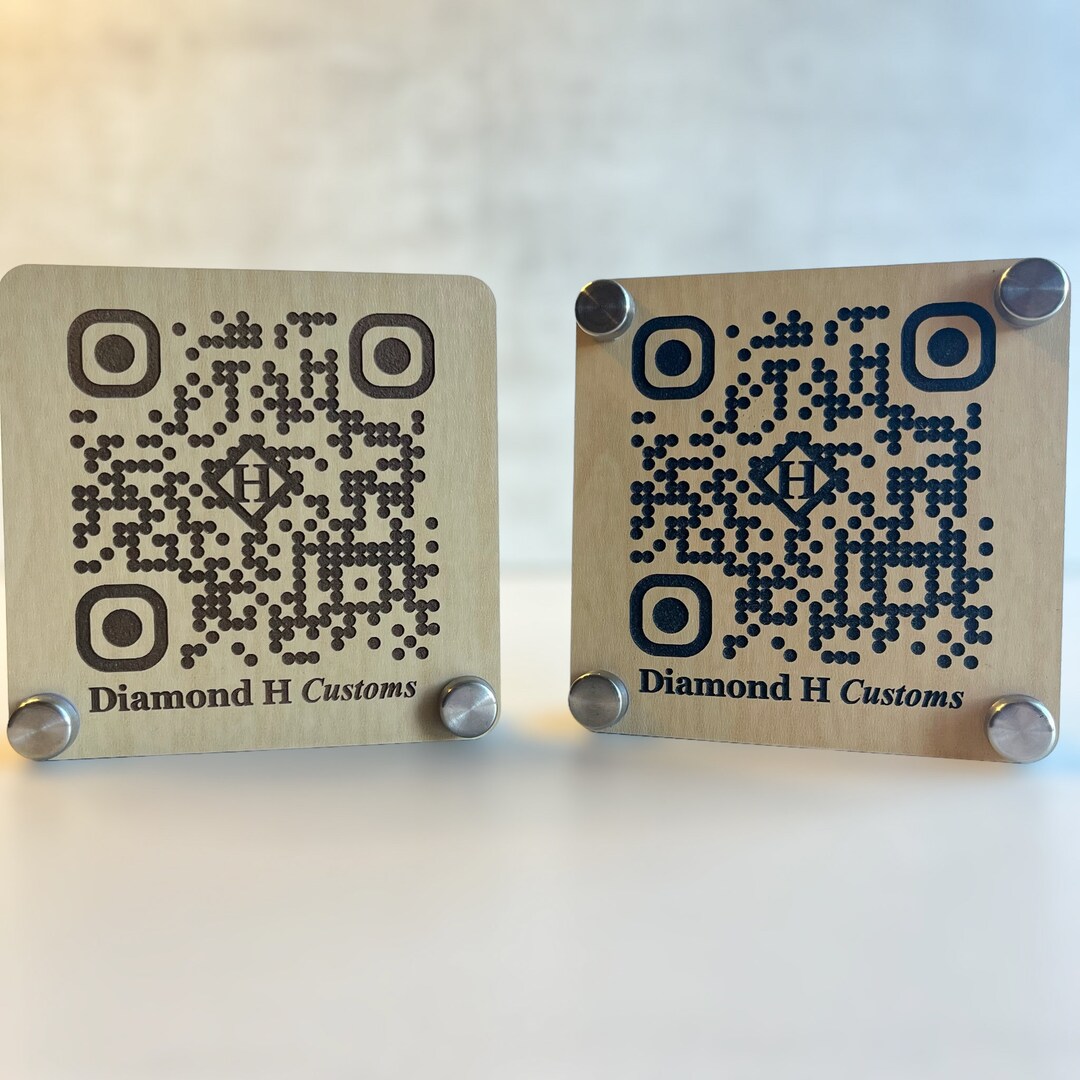 Qr Code Sign, Website Sign, Qr Code RSVP Templat, Qrcode Plaque, Sign ...