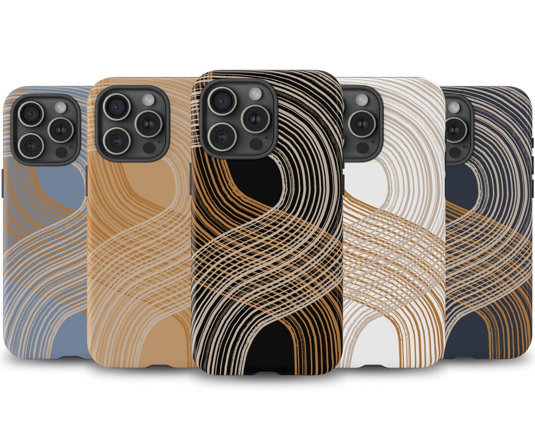 Modern Minimalist Abstract Phone Case iPhone 15 14 13 12 11 Pro, Max ...