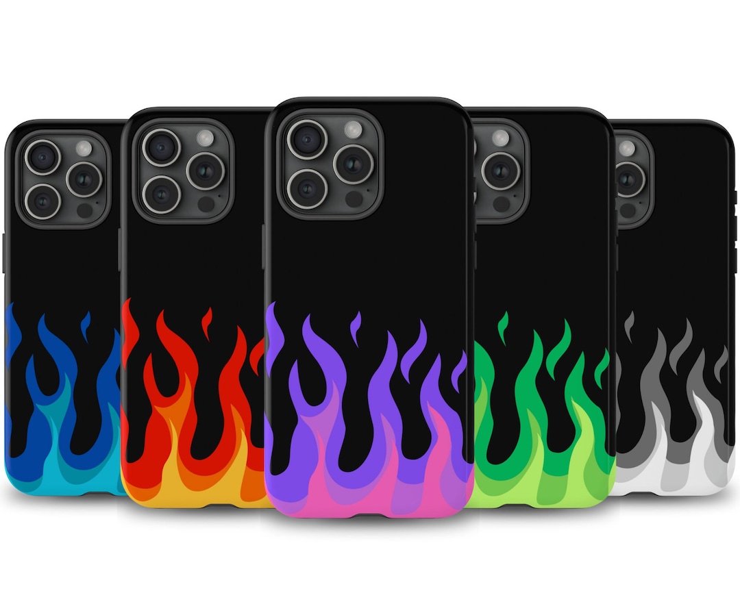 Flame Phone Case, Fire Case iPhone 15 14 13 12 11 Pro, Pro Max, Plus ...