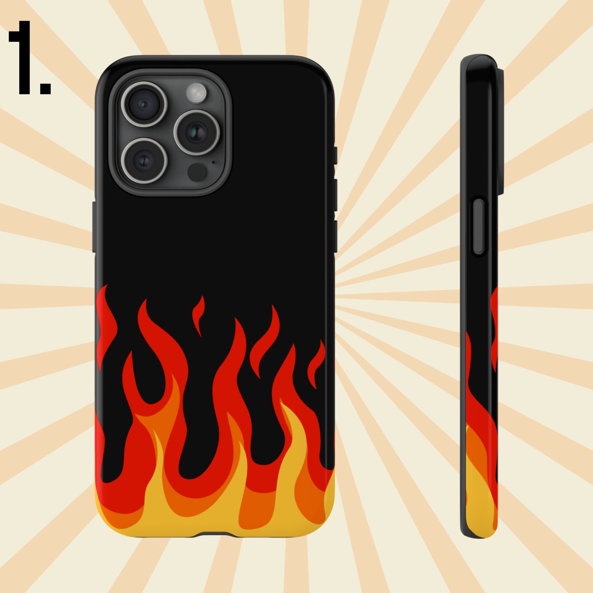 Flame Phone Case, Fire Case iPhone 15 14 13 12 11 Pro, Pro Max, Plus ...
