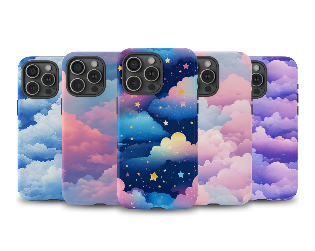 Cloud Phone Case, Clouds Aesthetic Case for iPhone 15 14 13 12 11 Pro ...