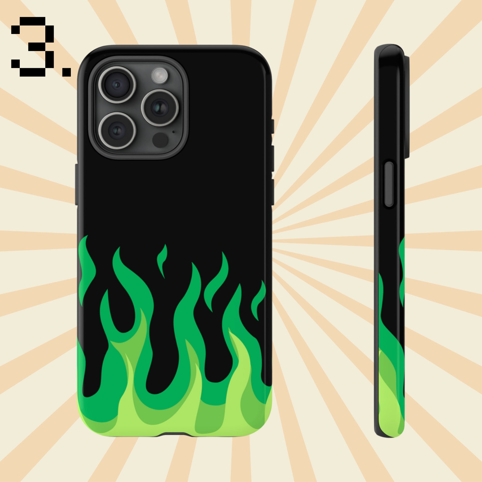 Flame Phone Case, Fire Case iPhone 15 14 13 12 11 Pro, Pro Max, Plus ...