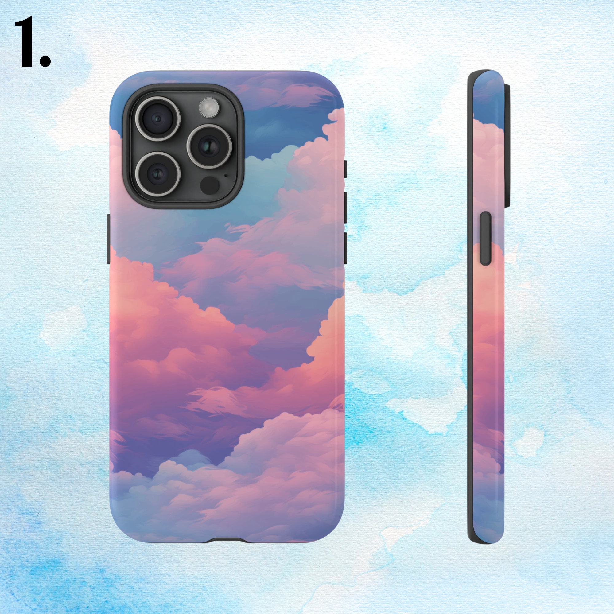 Cloud Phone Case, Clouds Aesthetic Case for iPhone 15 14 13 12 11 Pro ...