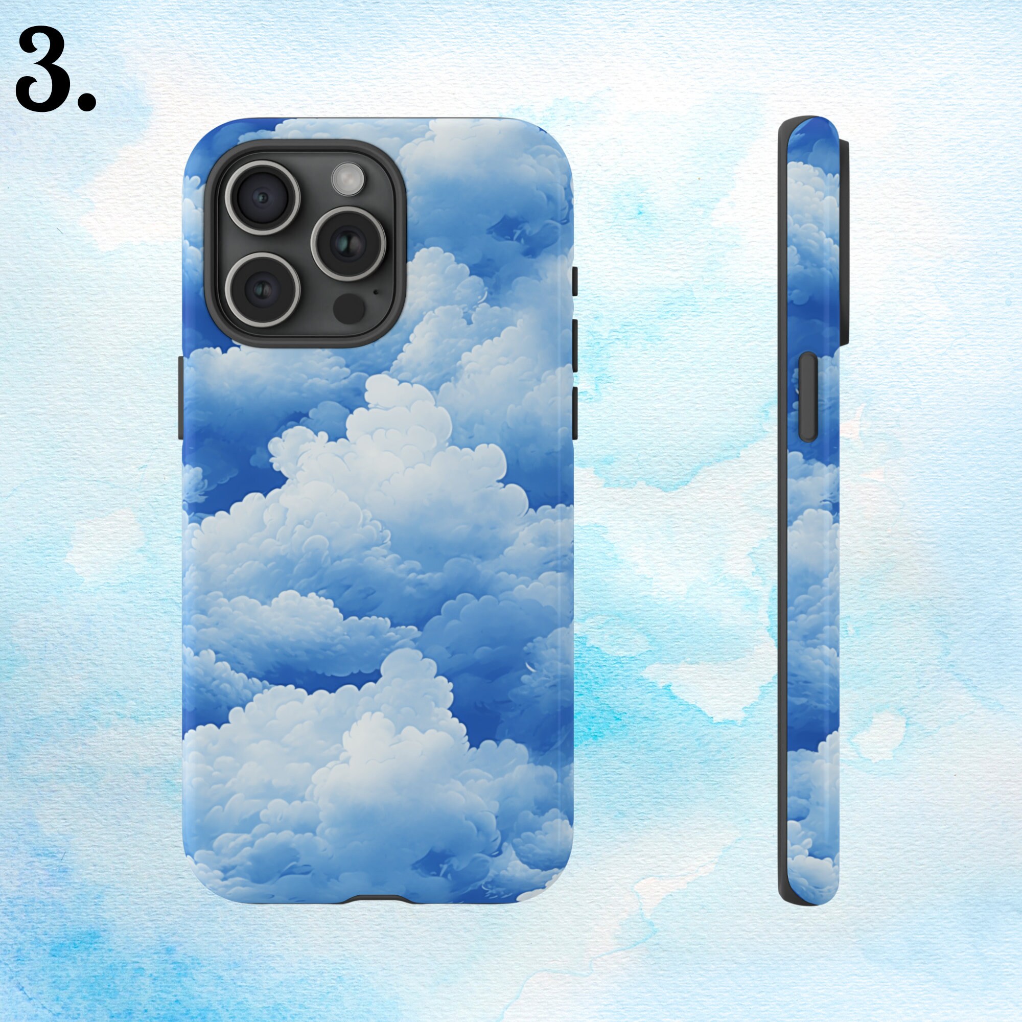 Cloud Phone Case, Clouds Aesthetic Case for iPhone 15 14 13 12 11 Pro ...