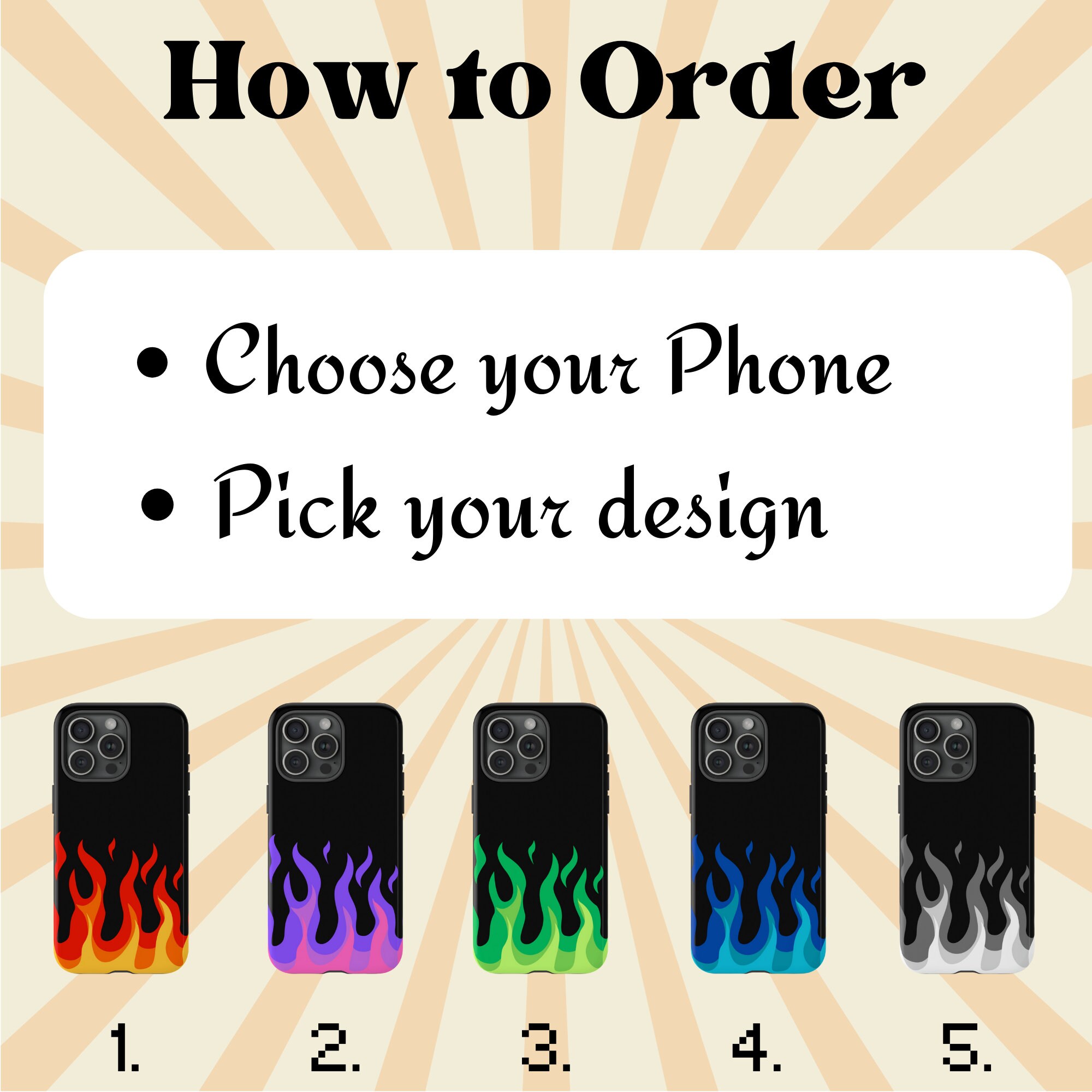 Flame Phone Case, Fire Case iPhone 15 14 13 12 11 Pro, Pro Max, Plus ...