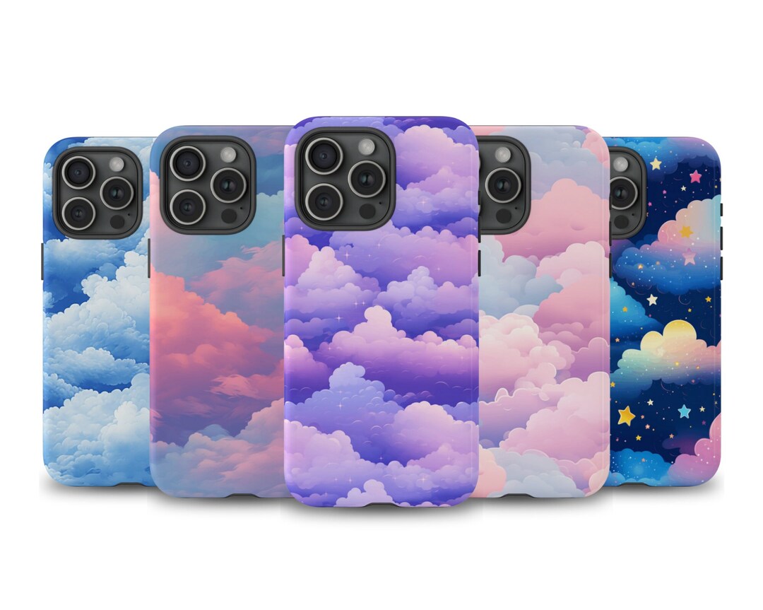 Cloud Phone Case, Clouds Aesthetic Case for iPhone 15 14 13 12 11 Pro ...