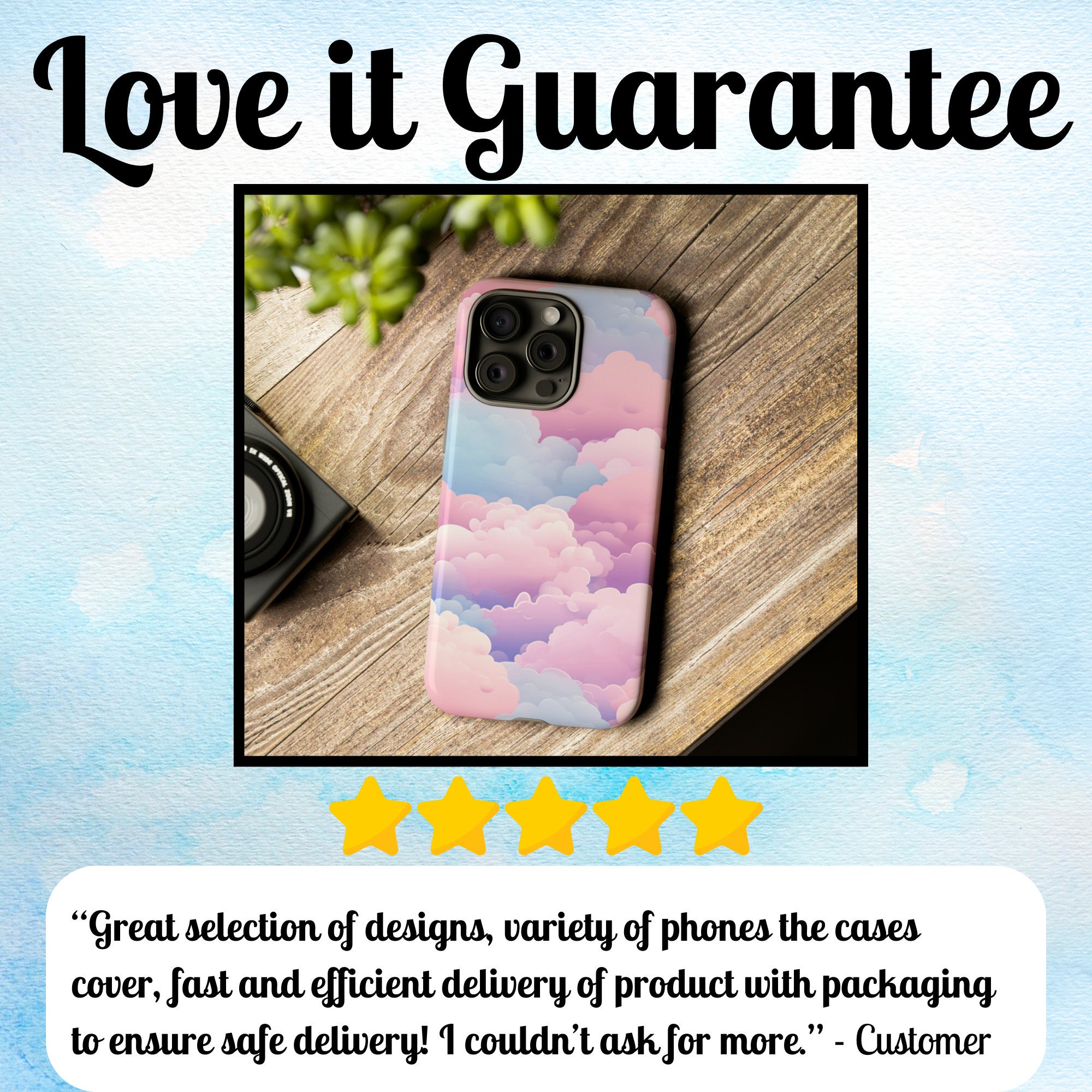 Cloud Phone Case, Clouds Aesthetic Case for iPhone 15 14 13 12 11 Pro ...