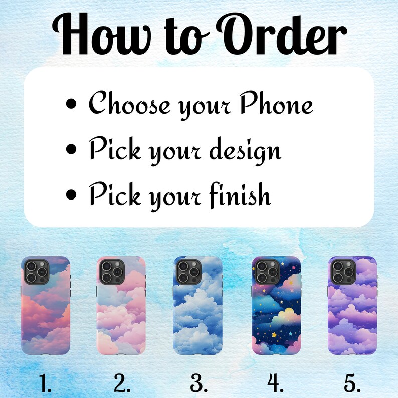 Cloud Phone Case, Clouds Aesthetic Case for iPhone 15 14 13 12 11 Pro ...