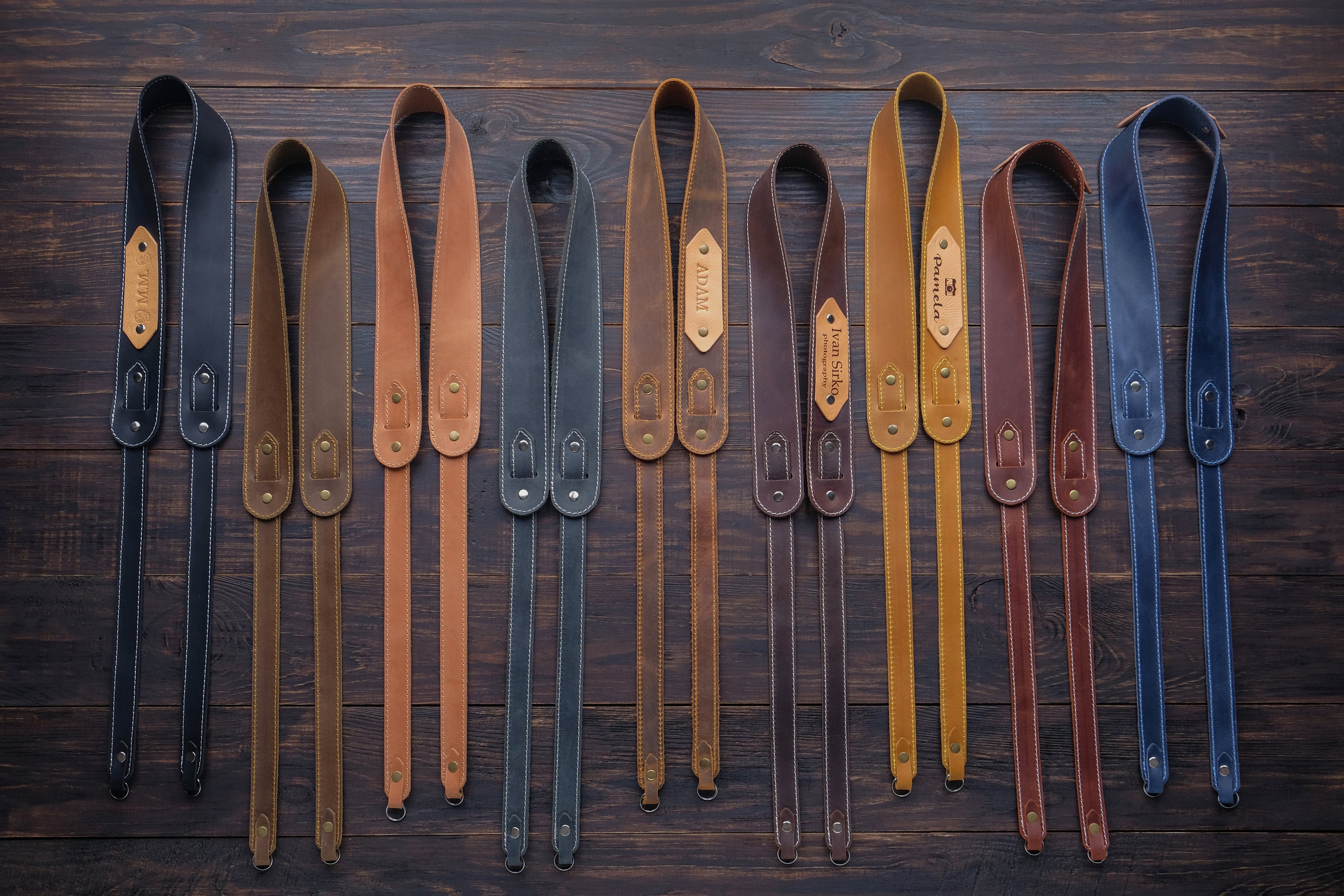 Custom Leather Camera Strap, Personalized Leather Camera Strap ...