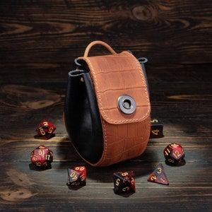 Custom Leather Dice Bag, Dice Pouch, Dice Storage, Handmade Dice Bag ...