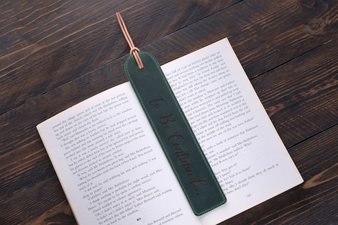 Custom Engraved Leather Bookmark - Handmade & Personalized - Etsy