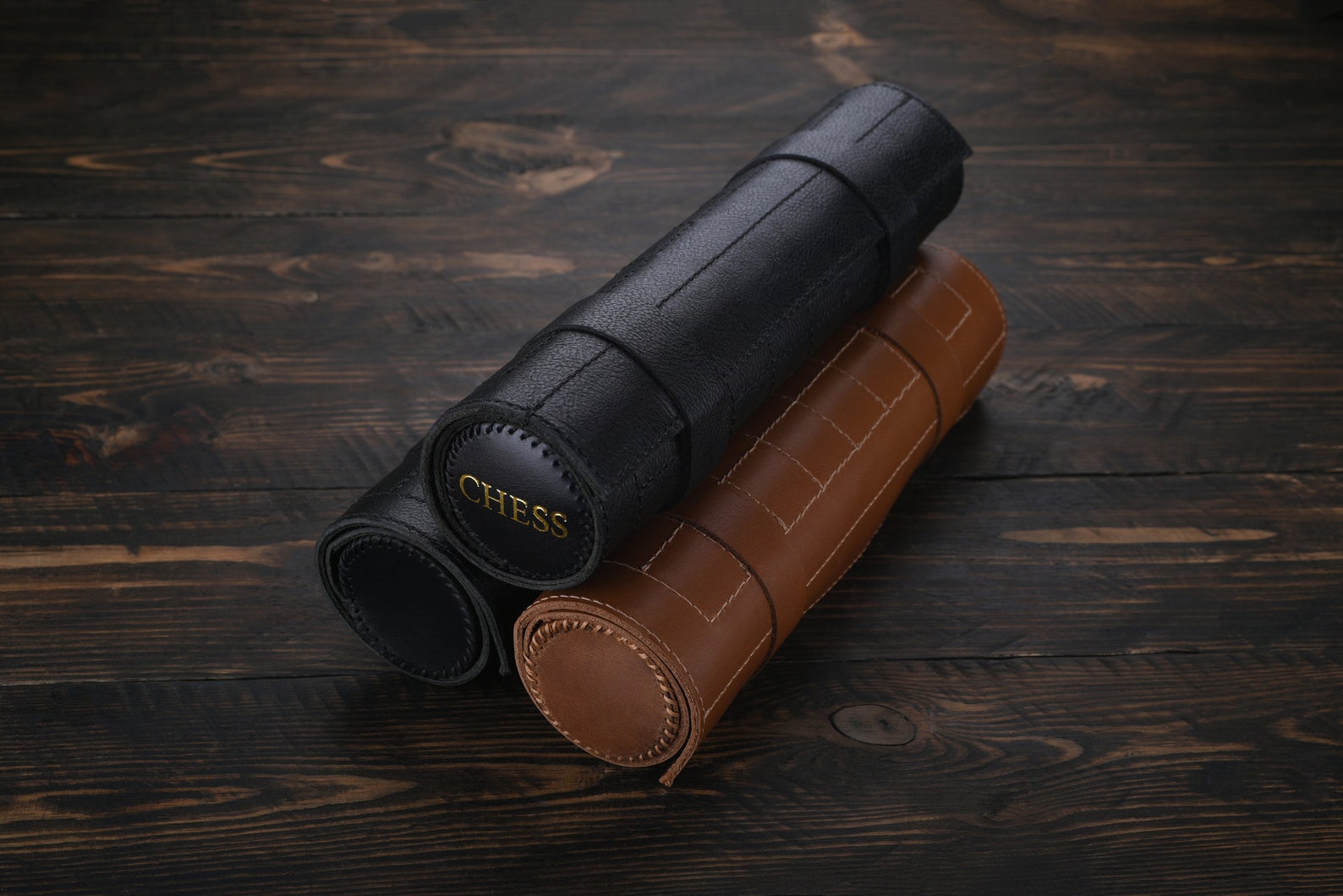 Roll up Leather Chess Board, Personalized Chess, Chess, Leather ...