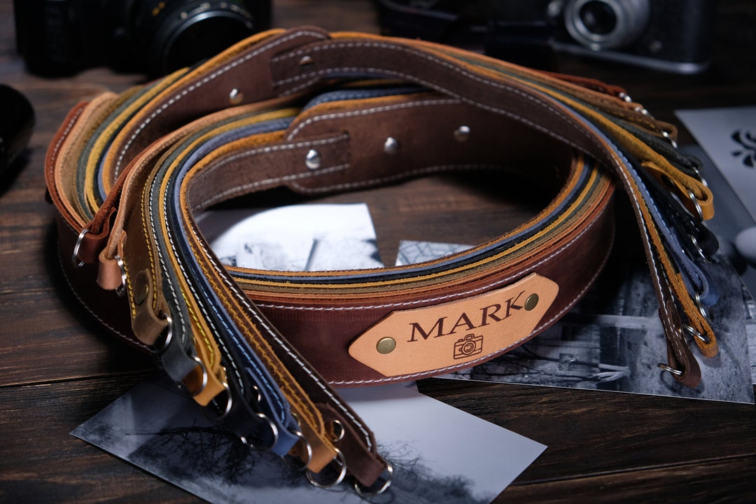 Custom Leather Camera Strap, Personalized Leather Camera Strap ...