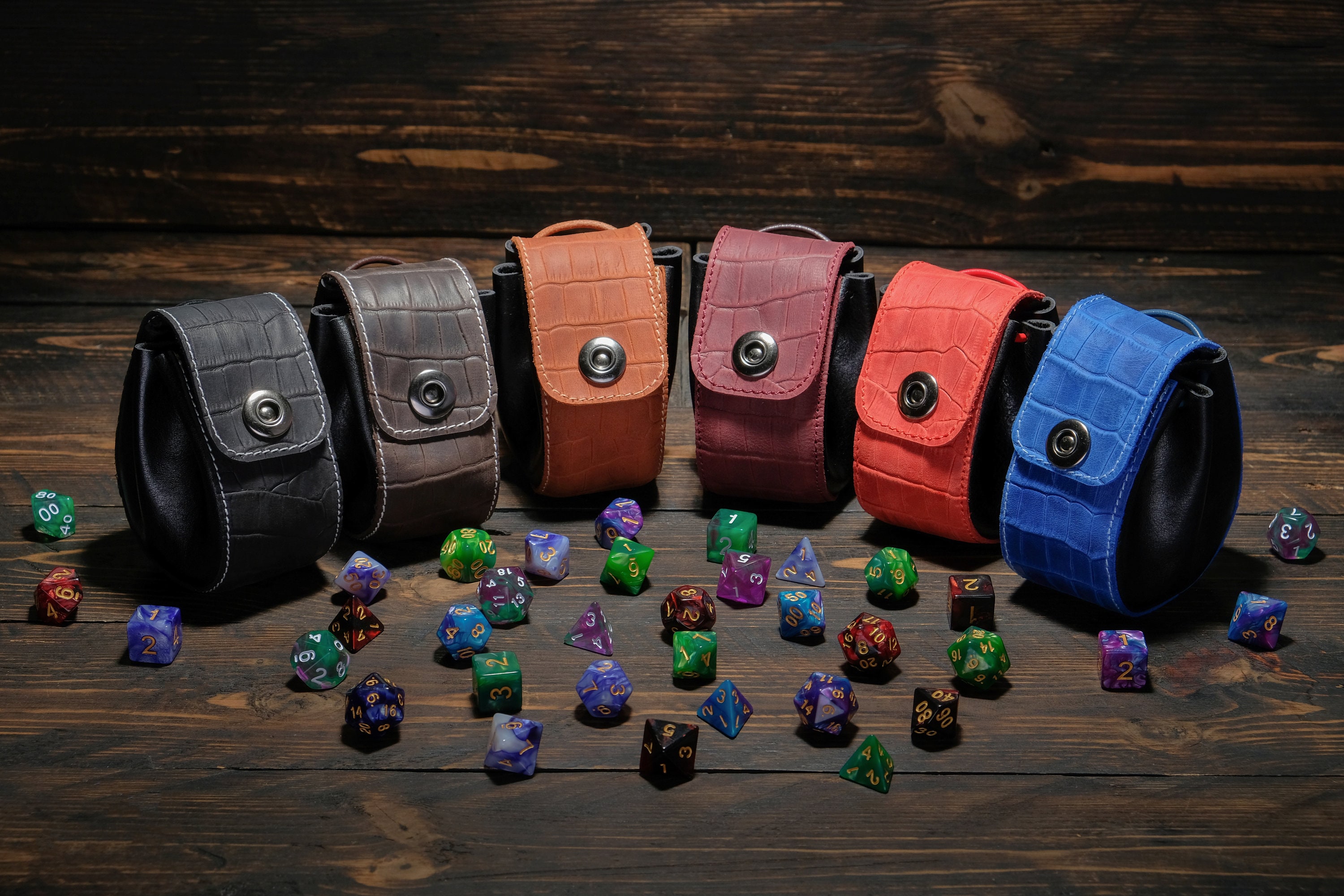 Personalized Dice Bag Dnd, Dungeons & Dragons Dice Bags, Leather Dice ...