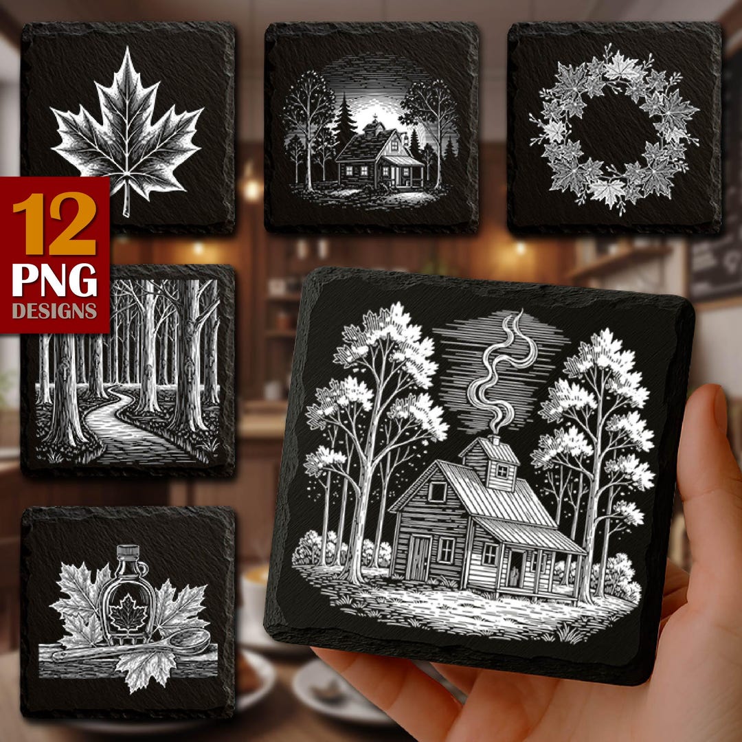 Maple Syrup Season Laser Burn PNG | Canadian Sugar Shack Engraving ...