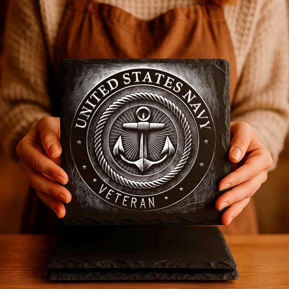 American Military Round Logo PNG Slate Laser Burn Bundle, Engrave File ...