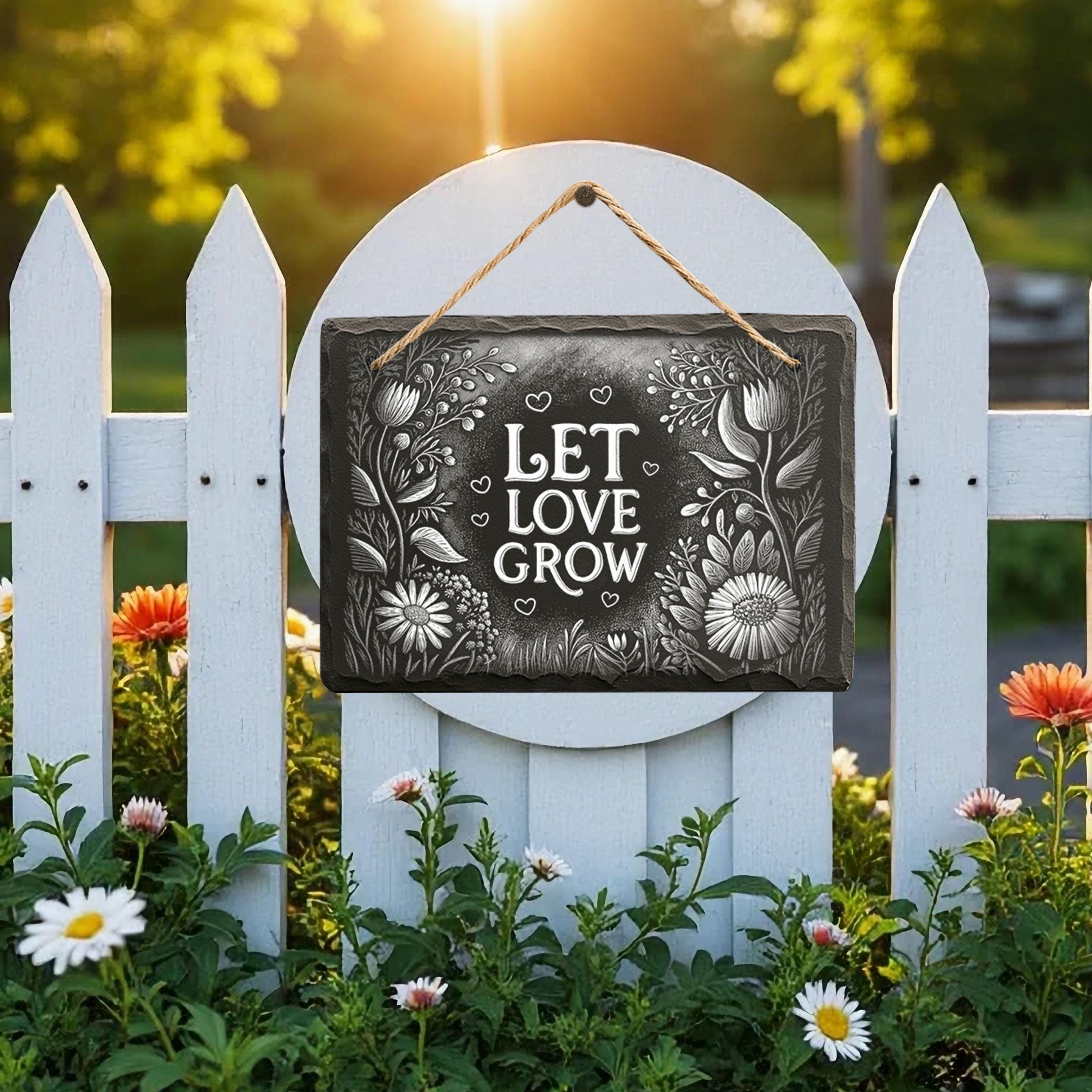 Floral Garden Engraving PNG | Slate Sign Design for Laser, CNC, Cricut ...