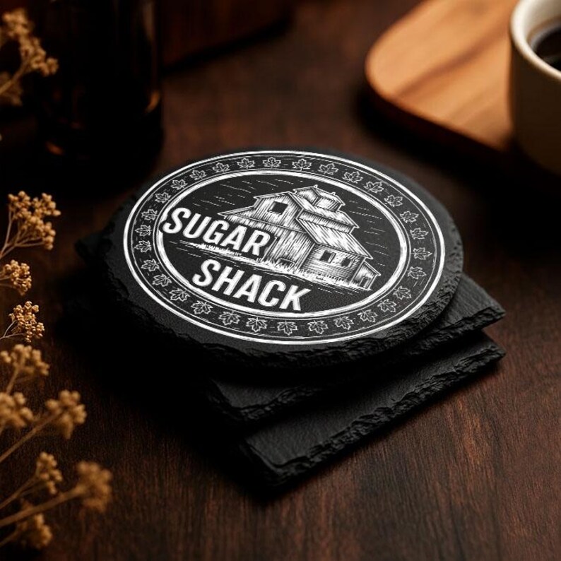 Vintage Maple Syrup Logo Laser Burn PNG | Circular Sugar Shack ...