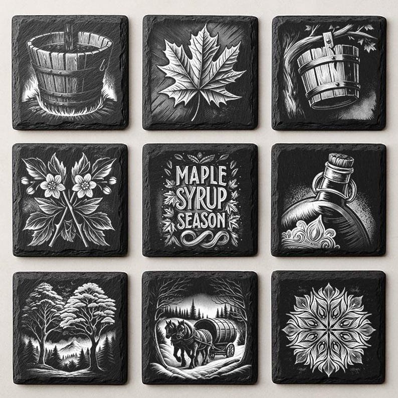 Maple Syrup Season Laser Burn PNG | Canadian Sugar Shack Engraving ...