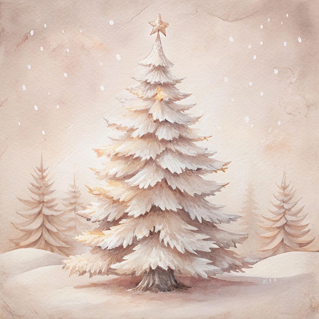Watercolor Christmas Clipart: Festive Holiday Images (digital Download ...