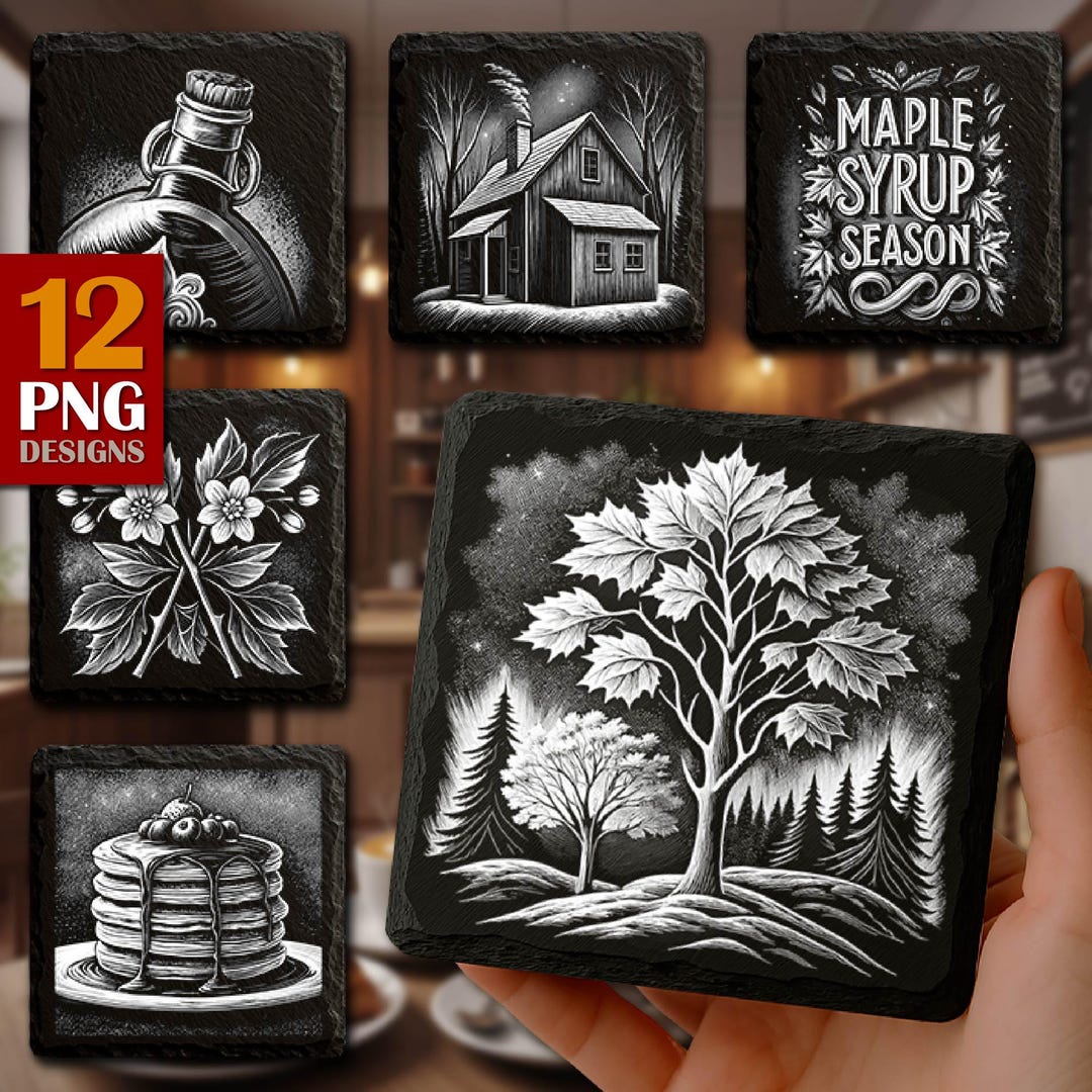 Maple Syrup Season Laser Burn PNG | Canadian Sugar Shack Engraving ...