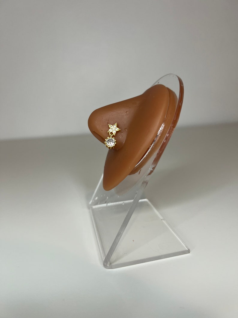 Star Shape Nose Stud, Dainty Nose Ring, Unique Nose Stud - Etsy
