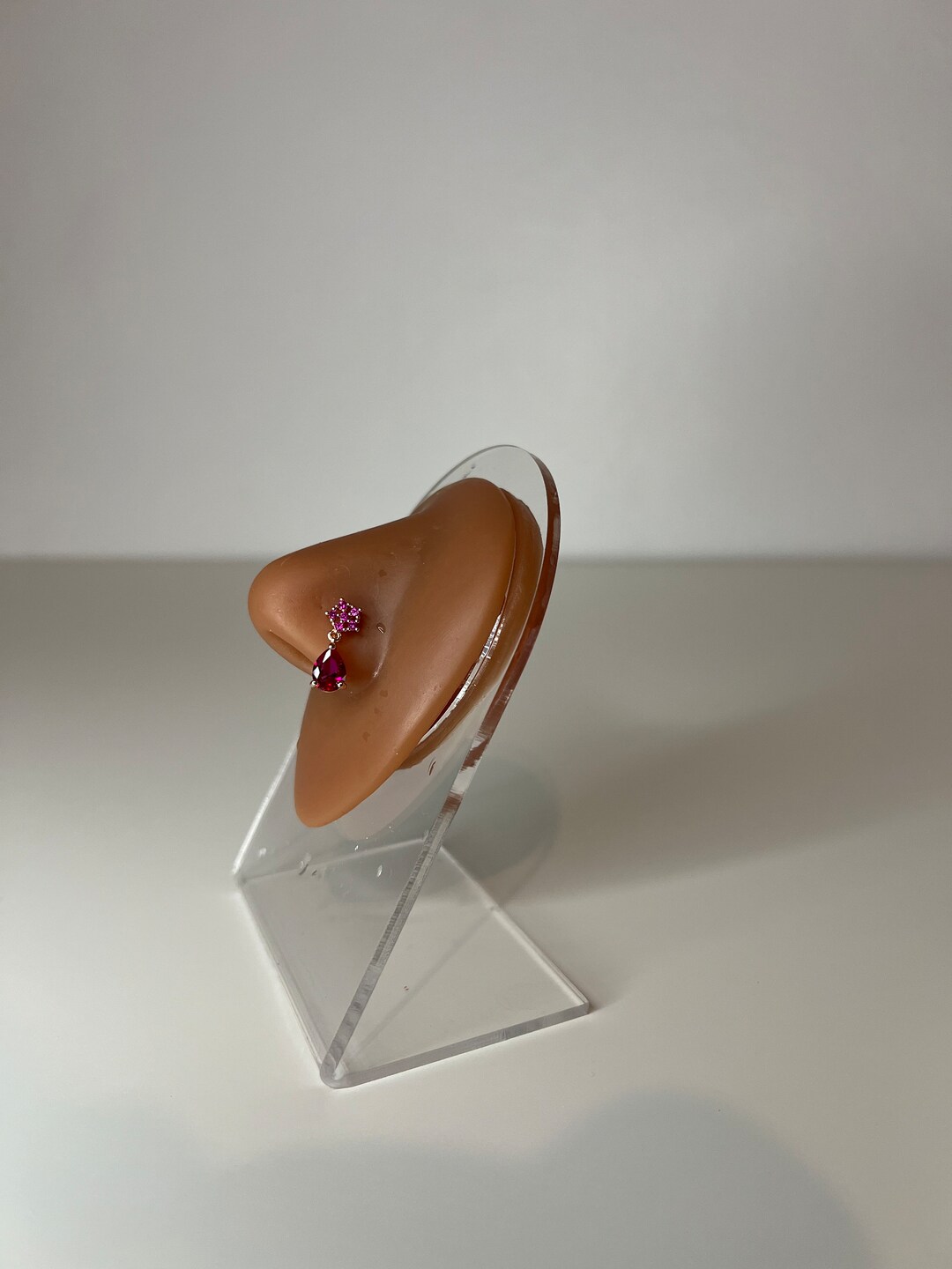 Plum Aaradhya Nose Stud, Dainty Nose Stud, Unique Nose Stud , Dangle ...