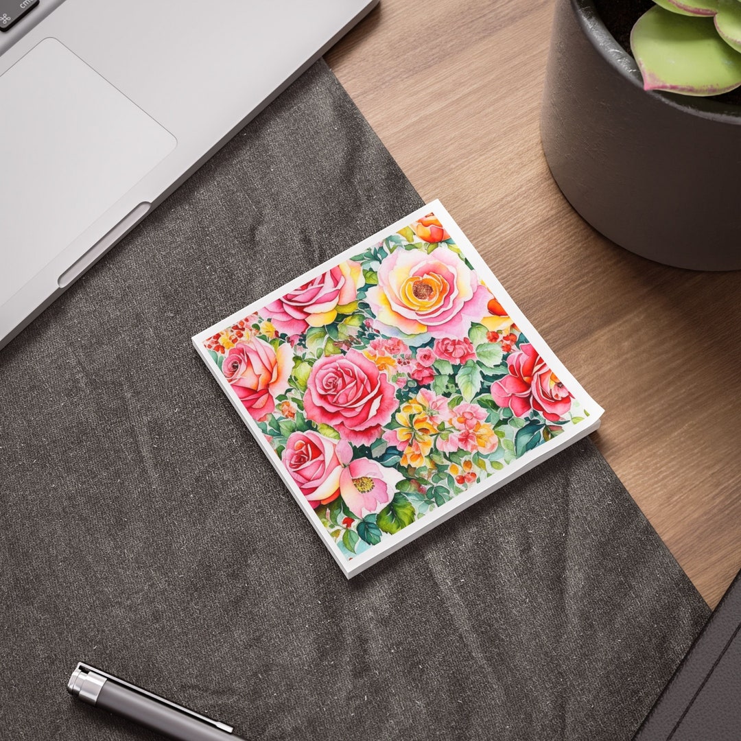 A Bunch of Roses Post-it® Note Pads - Etsy