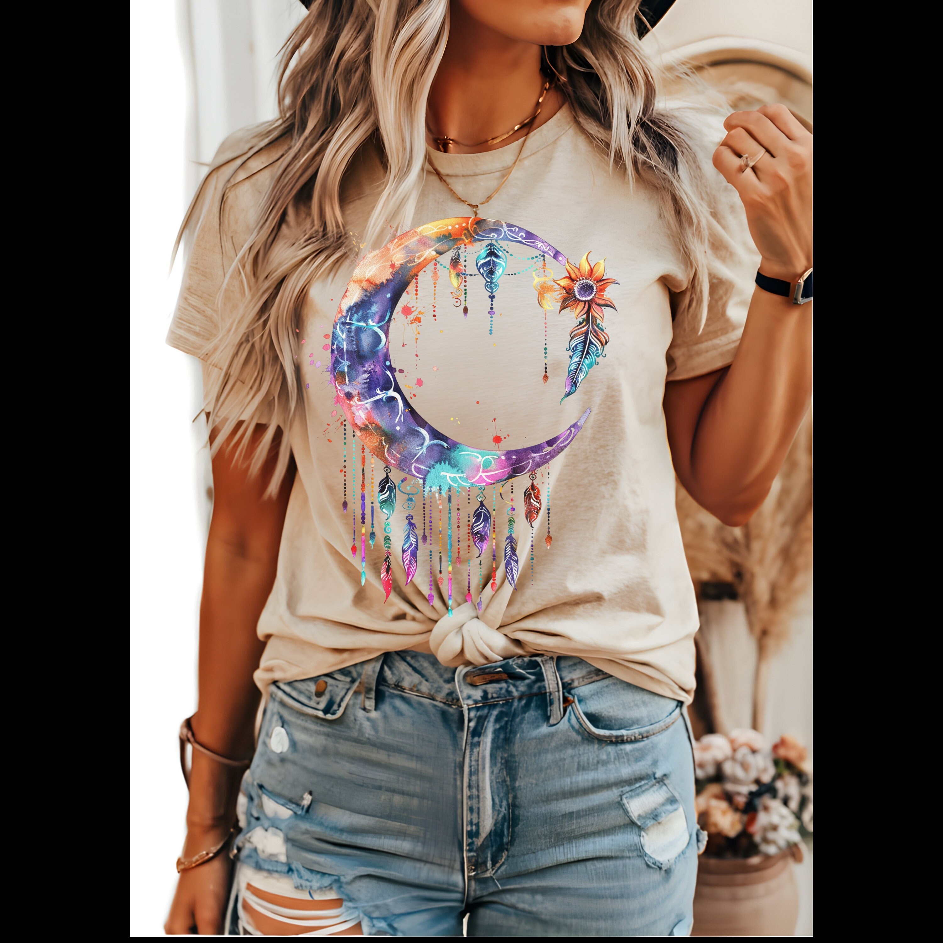 Boho Shirt, Half Moon Boho Shirt, Gypsy Moon Shirt, Gypsy Boho Shirt ... Boho Shirt, Half Moon Boho Shirt, Gypsy Moon Shirt, Gypsy Boho Shirt ...