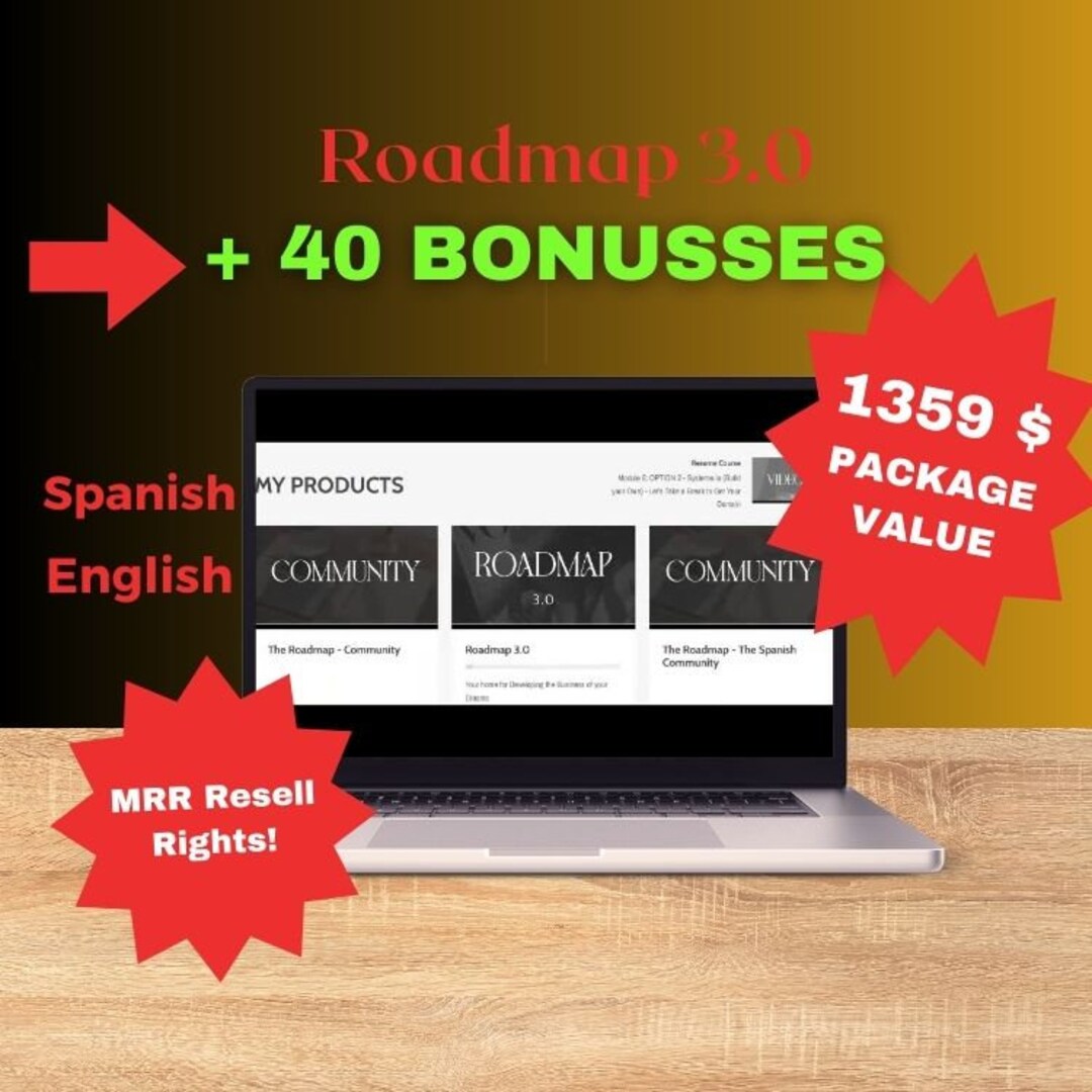 Roadmap to Riches 3.0 MRR Master Resell Rights Video Course, Digital ...