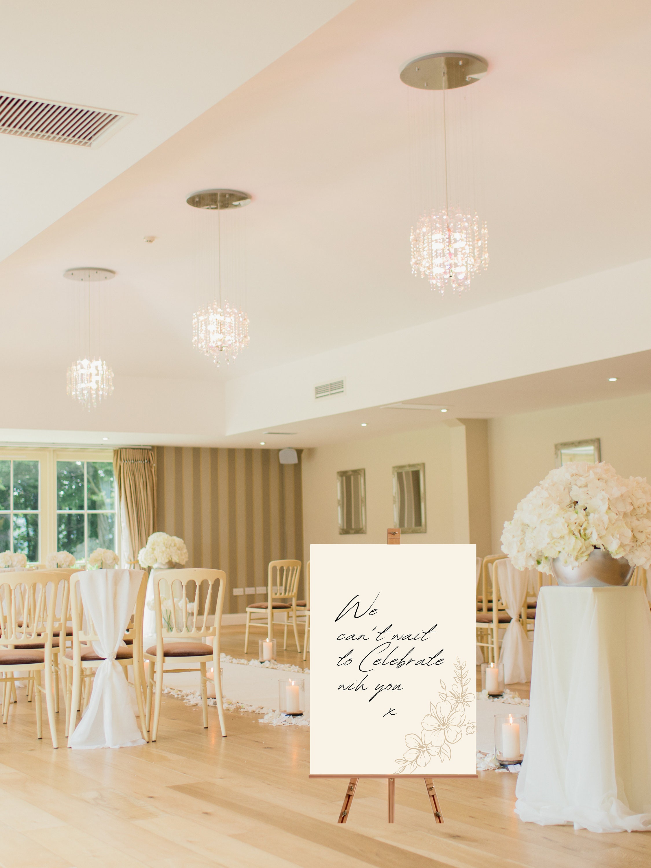 Elegant Welcome Wedding Sign Instant Download Canva - Etsy