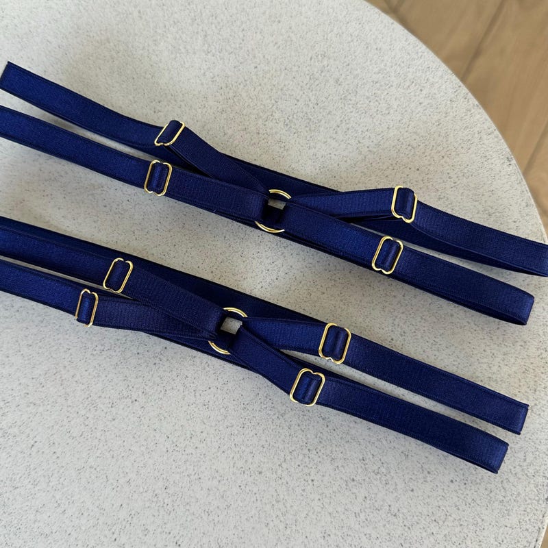 Dark Blue Garter - Etsy