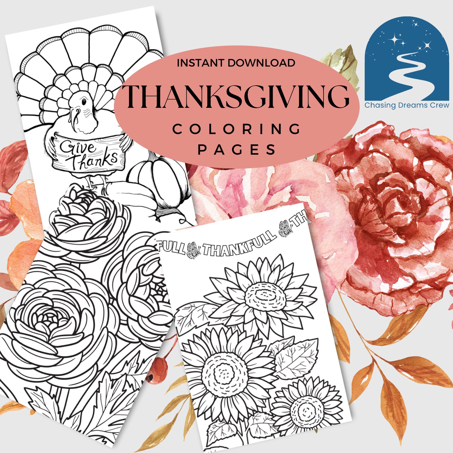 Thanksgiving Coloring Pages | Fall Coloring Pages | Fall Color ...
