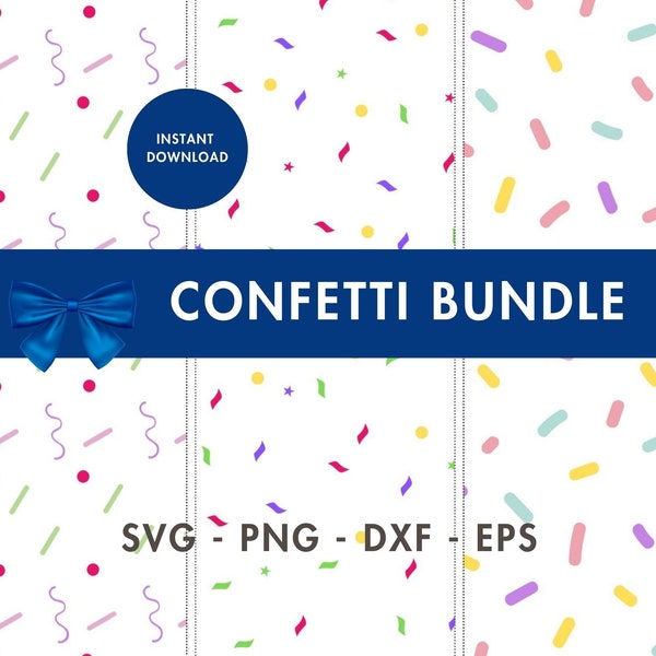 Confetti Svg - Etsy