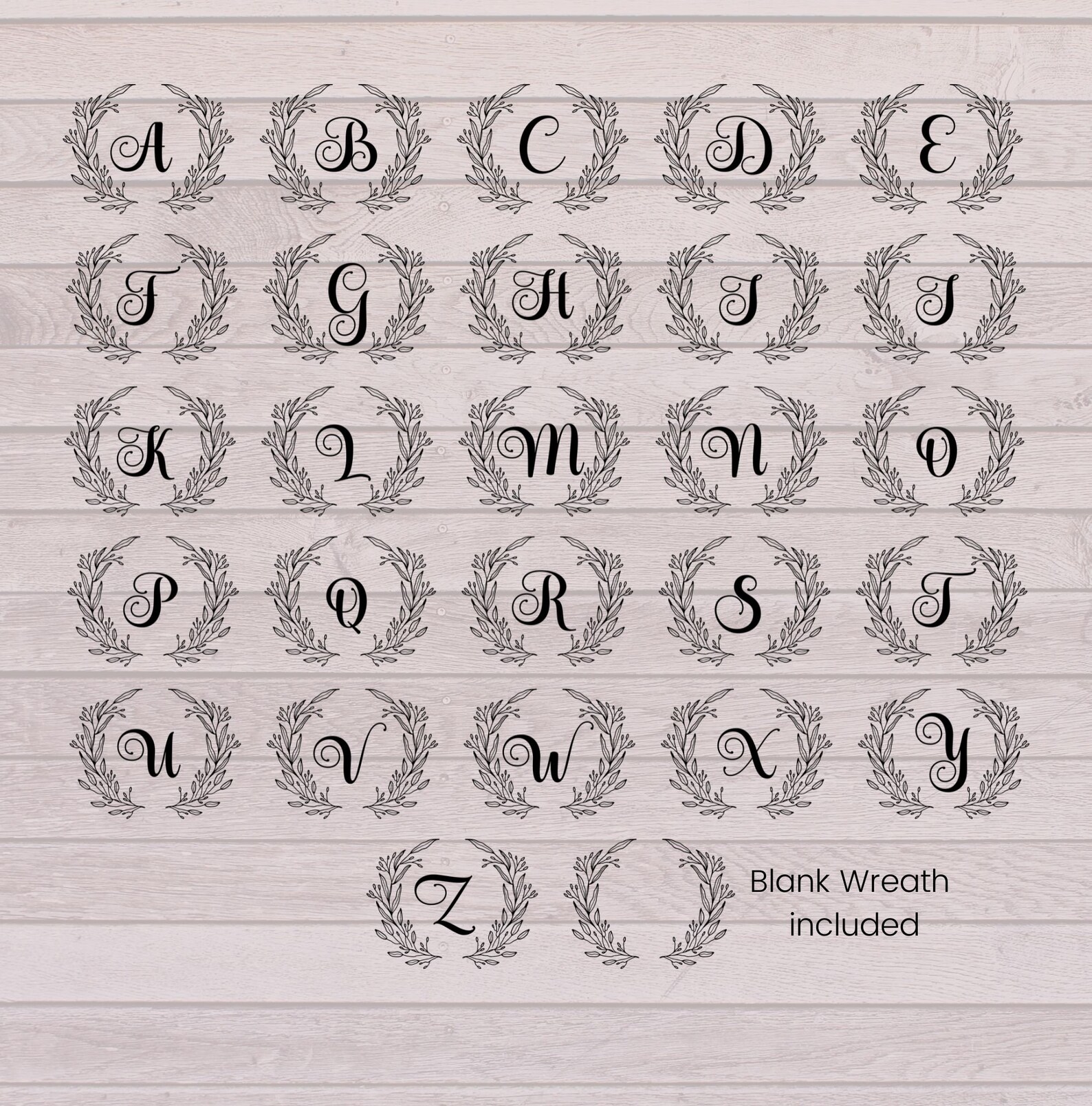 Monogram SVG Bundle, Last Name Svg, Initial Monogram Svg, Flourish ...