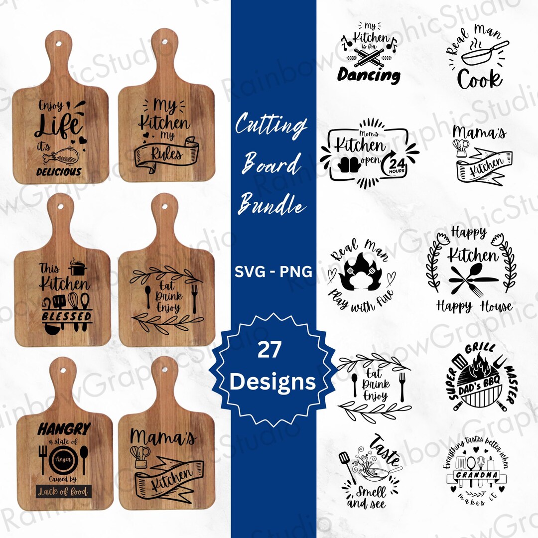 Cutting Board SVG Bundle, Funny Cutting Board Svg, Pot Holder Svg ...