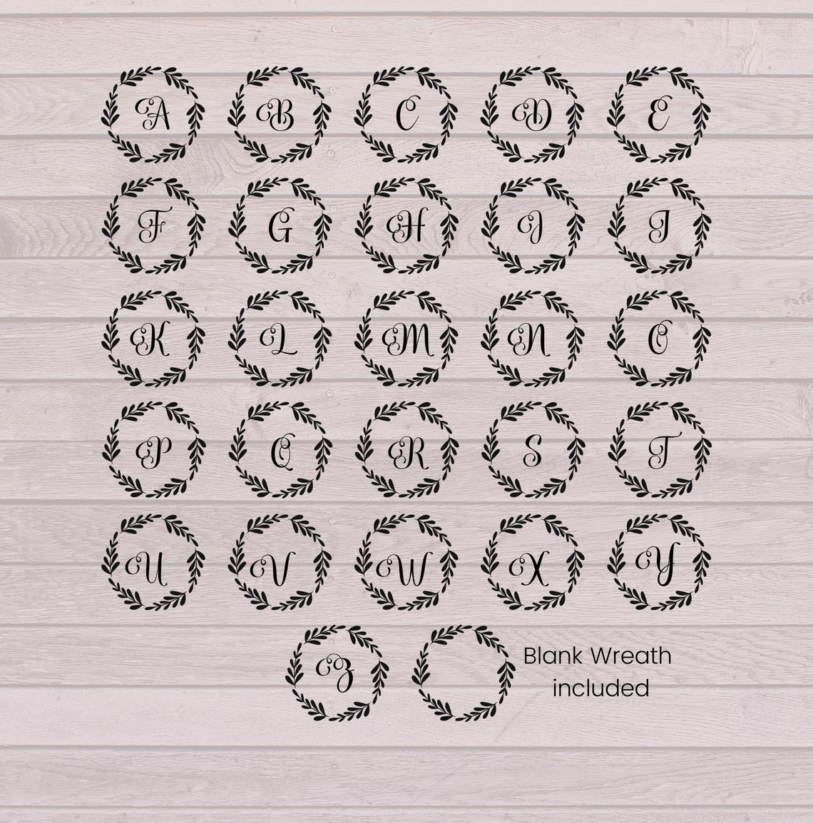 Monogram SVG Bundle, Last Name Svg, Initial Monogram Svg, Flourish ...