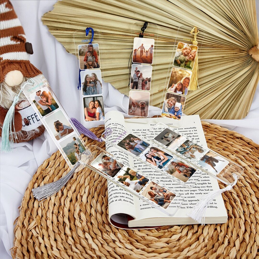 Custom Photo Bookmark, Picture Bookmark With Tassel, Personalised Name ...
