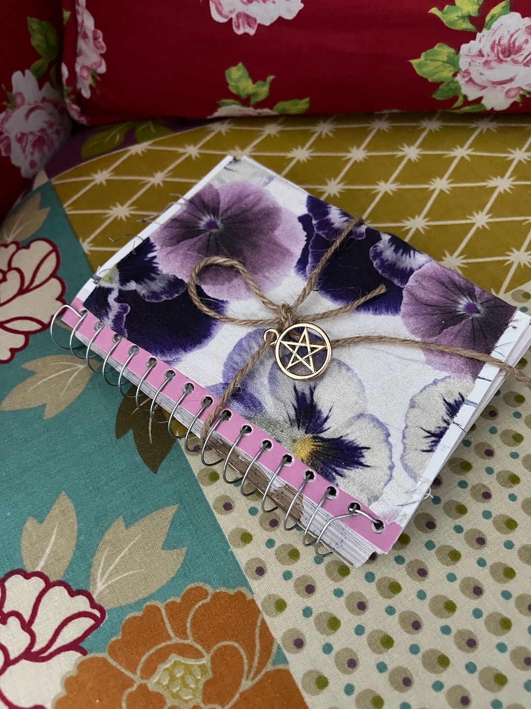 PANSIES LOVE Spell, Tea, Coffee Stained Journal, for Daily Notes ...