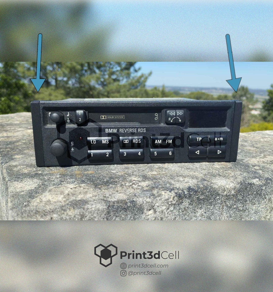 BMW E36 | Z3 | Reverse RDS Radio Side Covering Caps | Trim - Etsy