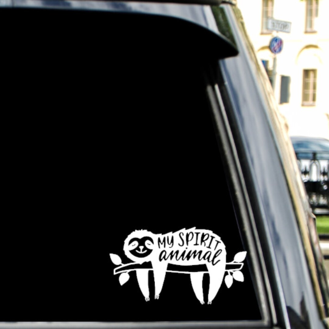 Sloth Car Decal, Sloth Wall Decal, Disney Decal, My Spirit Animal Decal ...