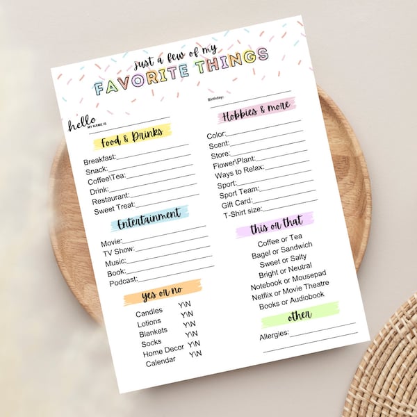 Favorite Things - Etsy