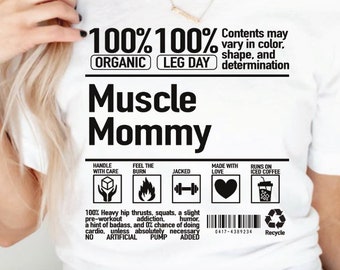 Muscle Mommy Gym Pump Cover Design PNG, Trendy GYM T-shirt, Moms, PNG ...