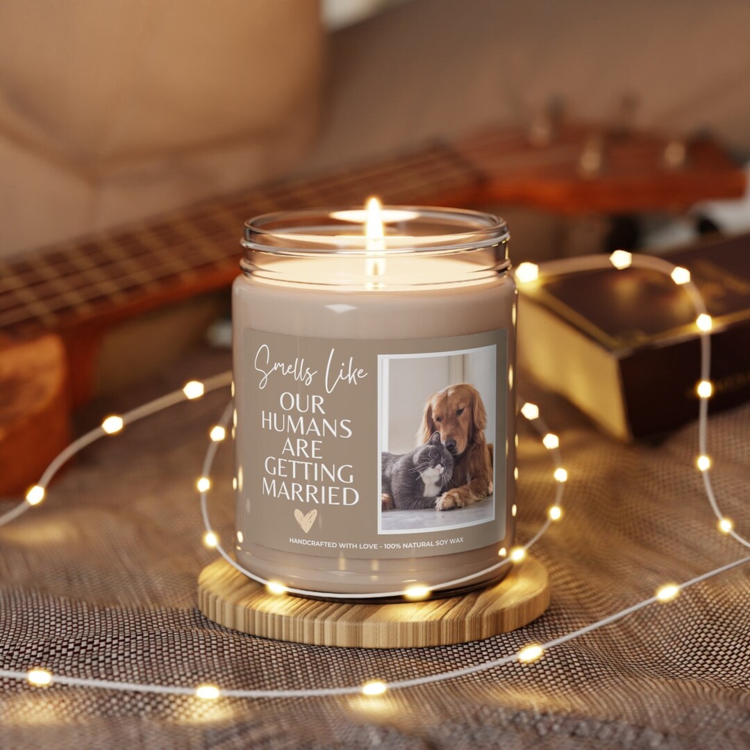 Personalized Dog Parents Getting Married, Pet Photo Engagement Gift ...