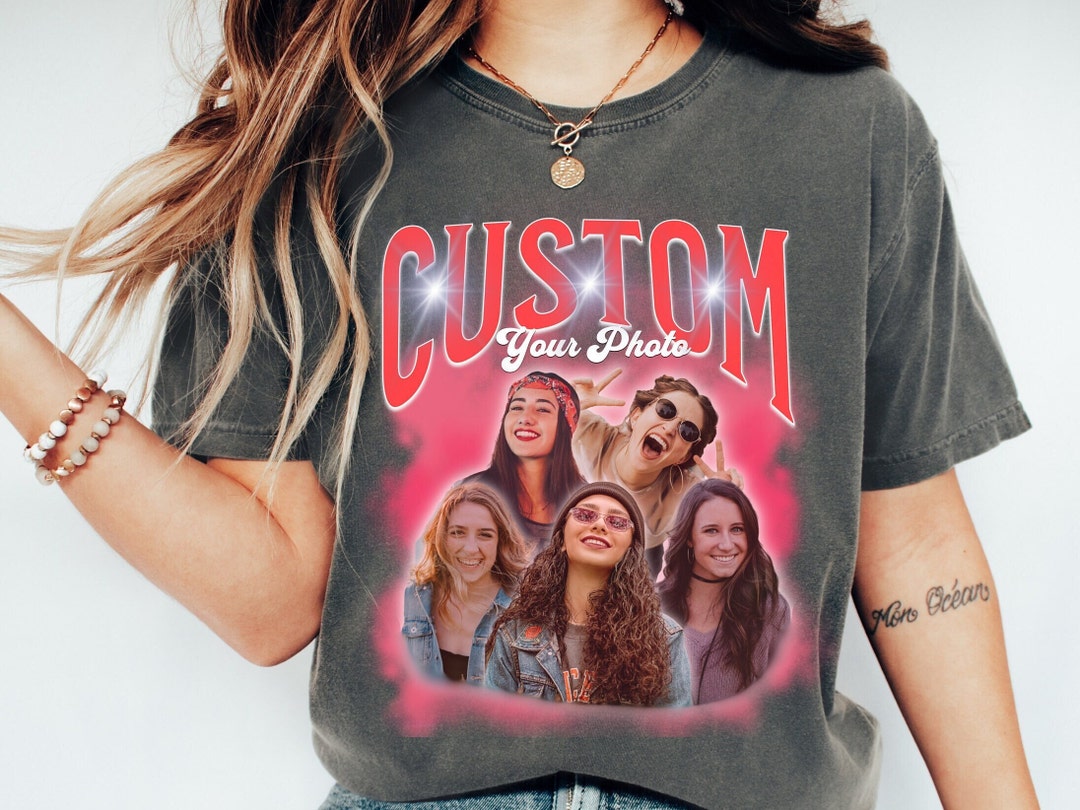 Custom Bootleg T-shirt, Custom Your Bootleg Idea, Custom Photo Vintage ...
