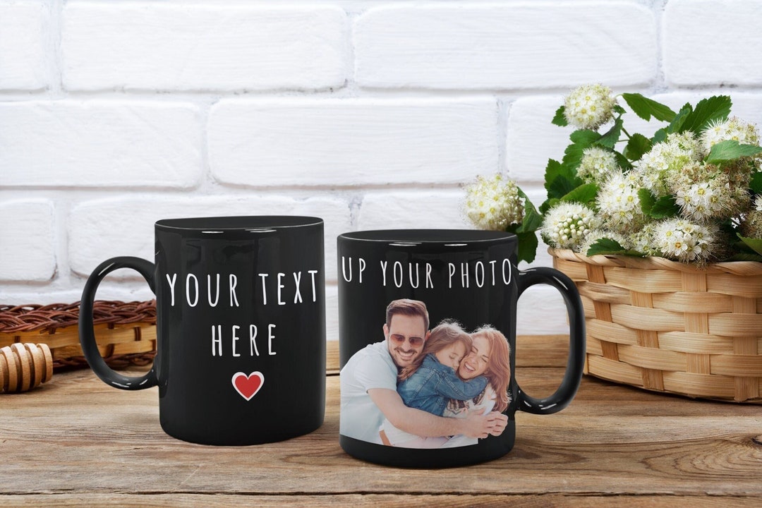 Custom Photo Mug, Custom Text Mug, Personalized Mug With Picture ...